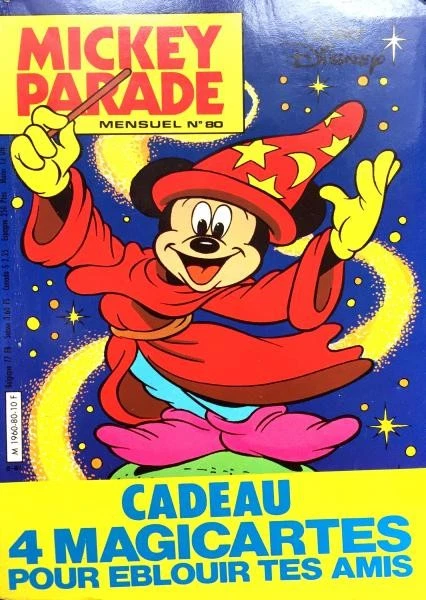 MICKEY PARADE (DEUXIÈME serie) (1986) 80 4 Magicartes (TTBE) EUR 4,95 ...