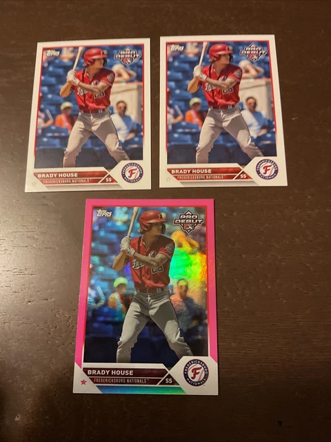 CARTE FEUILLE COULEUR/NUMÉRO 2023 Topps Pro Debut Nationals Prospect ...