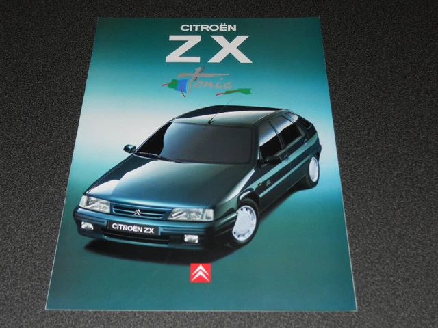 CITROEN ZX TONIC brochure catalogue Youngtimer - édition 03/1995 ...