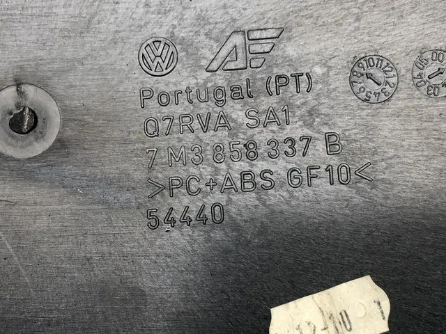 VW SHARAN 7M8, 7M9, 7M6 7M3858337B Boite à Gants 1.90 Diesel 85kw 2002 ...