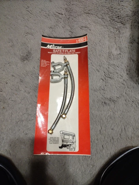 MILTON S400-6 SAFE-T-FLATE Inner Dual Wheel Valve Stem Extension $75.61 ...