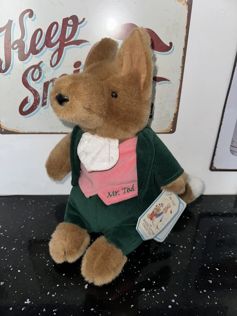 VINTAGE EDEN 10” Mr Tod The Fox Beatrix Potter Plush Still Tagged 1999 ...