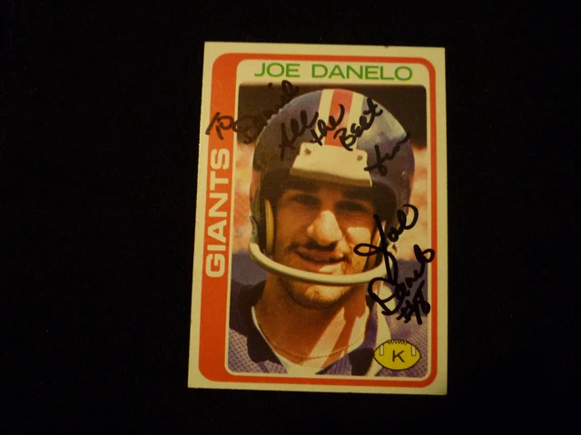 CARTE AUTOGRAPHE SIGNÉE Joe Danelo 1978 Topps #472 Géants EUR 22,01 ...