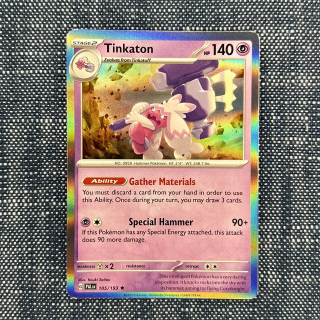 POKÉMON TCG TINKATON Scarlet & Violet - Paldea Evolved 105/193 Regular ...