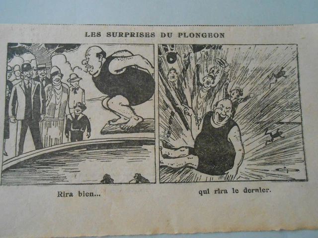 HUMOUR LES SURPRISES du Plongeon Faire une Bombe Image Print 1927 EUR 8 ...