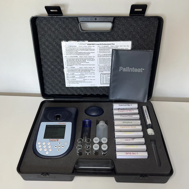 PALINTEST POOLTEST 9 Professional Plus Photometer Pool Chlorine Test ...