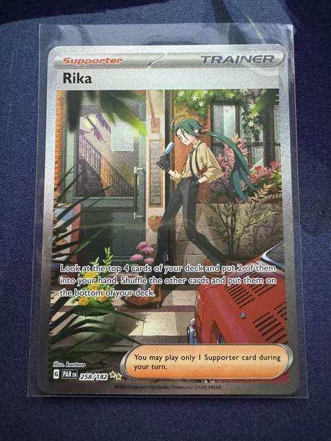 POKÉMON TCG RIKA Paradox Rift 258/182 Holo Special Illustration Rare NM ...