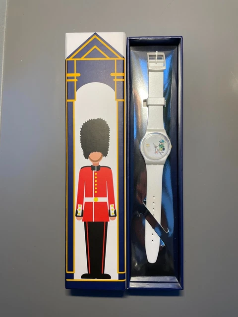 SWATCH HOW MAJESTIC Queen Elizabeth II Platinum Jubilee Brand New EUR ...