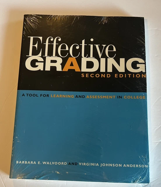 EFFECTIVE GRADING : A Tool for Learning and Assessment in College £7.99 ...