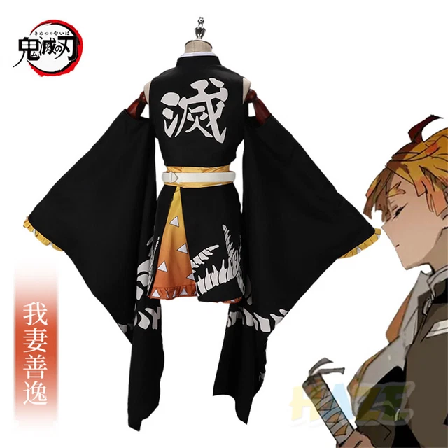 GHOST SLAYER COS clothing Agatsuma Zenitsu Sexy Skirt Anime Cosplay EUR ...
