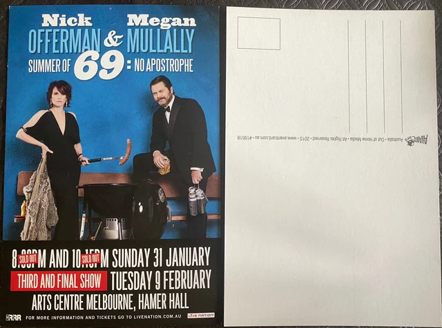 NICK OFFERMAN & Megan Mullally Summer Of 69 No Apostrophe Promotional ...