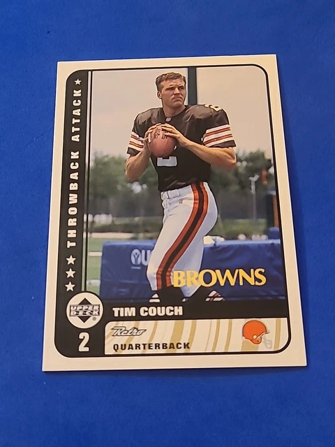 1999 TIM COUCH ROOKIE RC pont supérieur rétro #T5 Throwback Attack EUR ...