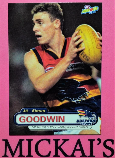 AFL HEROES - Adelaide Football Club - Simon Goodwin - Footy Trading ...