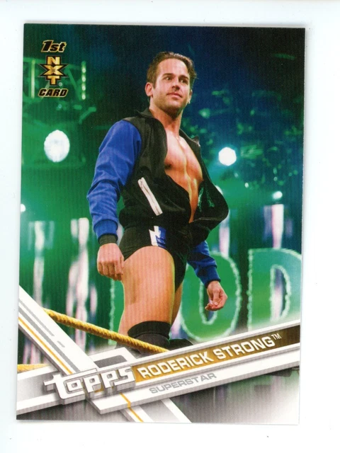 2017 TOPPS WWE Base Roderick Strong NXT 1ère carte #82 EUR 1,98 ...