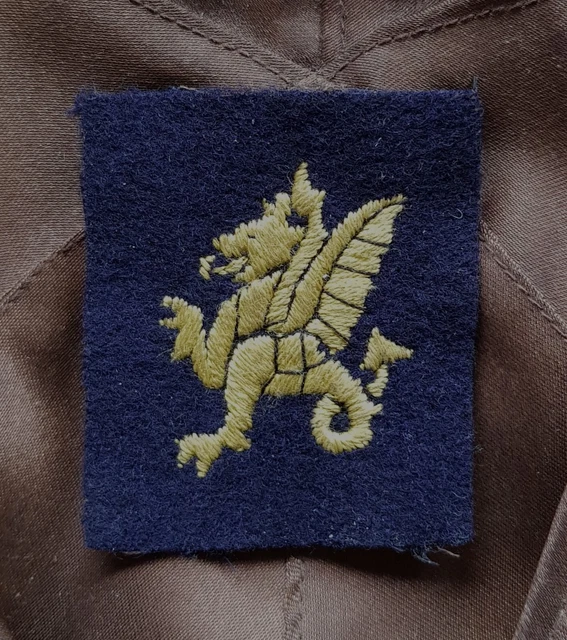 WW2 BRITISH ARMY 48th Infantry Division Formation Sign Patch Pair Silk ...