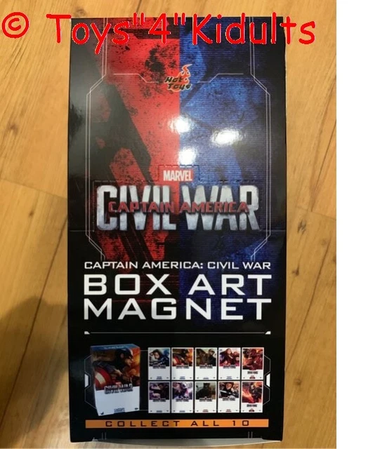 HOT TOYS CIVIL War Captain America Box Art Magnet Box 10 de lot NEUF ...