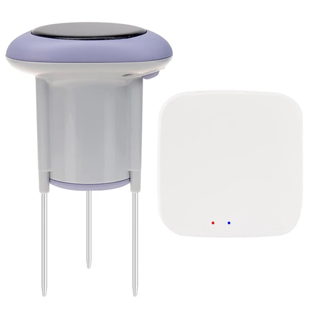 WIRELESS SOLAR SOIL Sensor for Accurate Temperature and Humidity ...