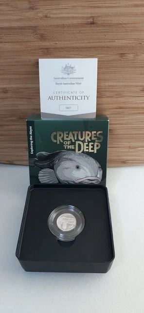 2023 CREATURES OF The Deep 1 Dollar "C" Mintmark Silver Proof Coin ...