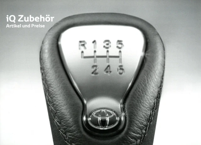 TOYOTA IQ ZUBEHÖR Preisliste 2009 3/09 D price list accessories ...