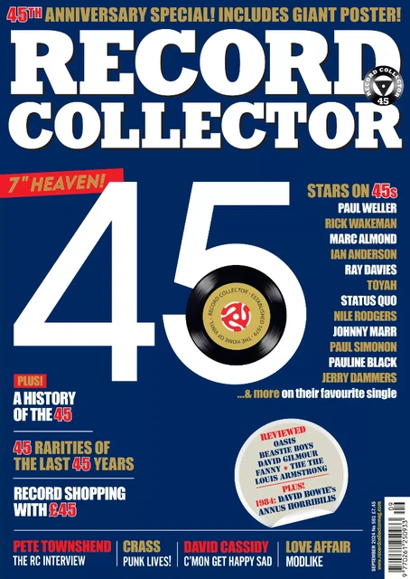 RECORD COLLECTOR MAGAZINE (UK) - September 2024 - 45th Anniversary ...