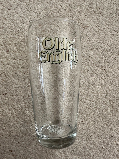 A ONE PINT Olde English Labelled Beer/Lager Glass, Clean, No Chips or ...