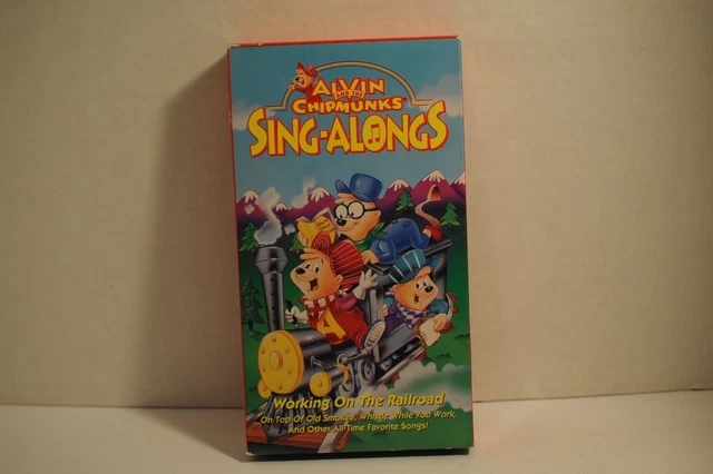 VTG ALVIN AND the Chipmunks Sing Along VHS Video Tape Ragtime Cowboy ...