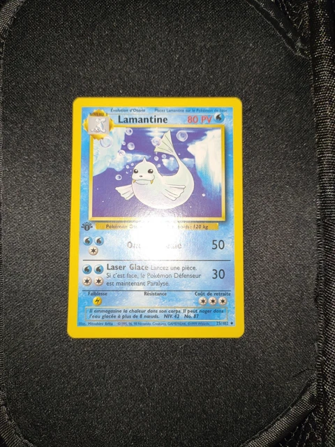 CARTE POKÉMON LAMANTINE 25/102 Édition 1 Set de Base Wizards FR EUR 42 ...