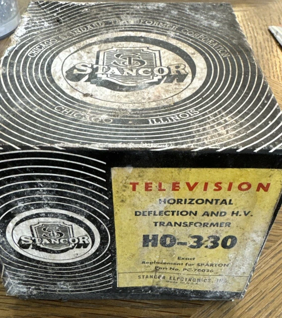 STANCOR HO-330 HORIZONTAL Deflection And H.V. Transformer Vintage ...