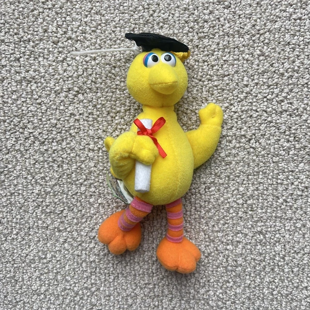 GUND SESAME STREET Big Bird Graduate Graduation Bean Bag Plush Stuffed ...