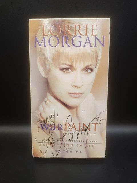 *SIGNED* LORRIE MORGAN: War Paint Video Hits (VHS, 1994) Autograph £20. ...