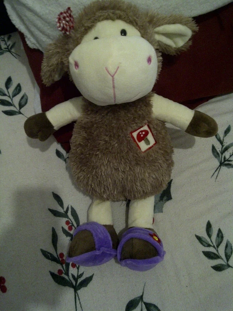 CARD FACTORY FARM Patch Brown Lamb Teddy Bear Soft Toy plush Easter 16 ...