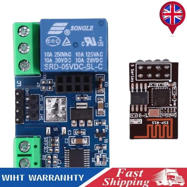WIFI RELAY MODULE 5V/12V ESP8266 WiFi Control Relay Board for Arduino(1S) £5.51 - PicClick UK