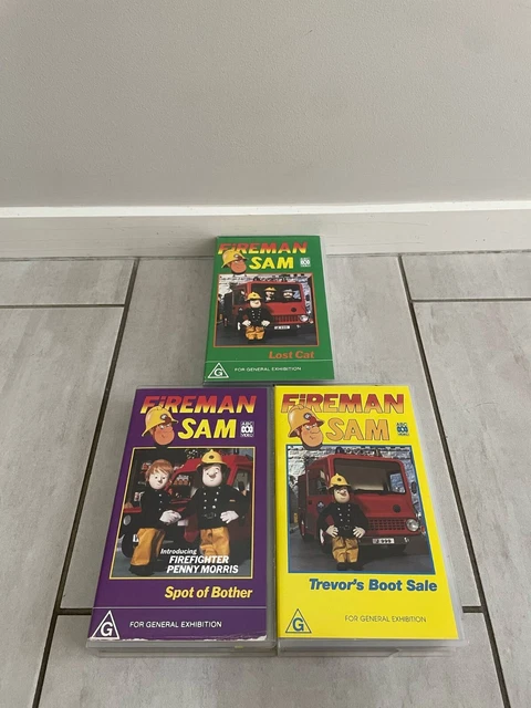 FIREMAN SAM ABC Video Bundle of 3 VHS PAL $65.00 - PicClick AU