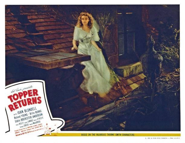 TOPPER RETURNS LOBBY Card Joan Blondell 1941 Old Movie Photo $9.00 ...