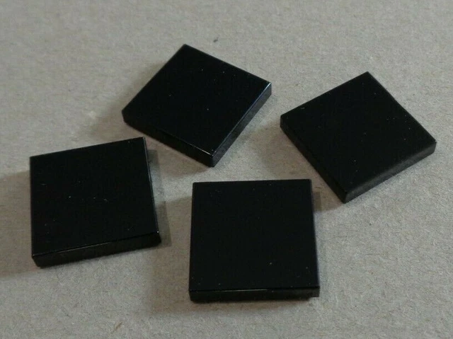 LEGO 3068 - 306826 2x2 Flat Tile Black x4 Bricks & Pieces & Parts ...