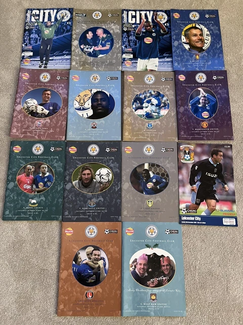 14 X LEICESTER City Match Day Programmes 2000 £5.00 - PicClick UK