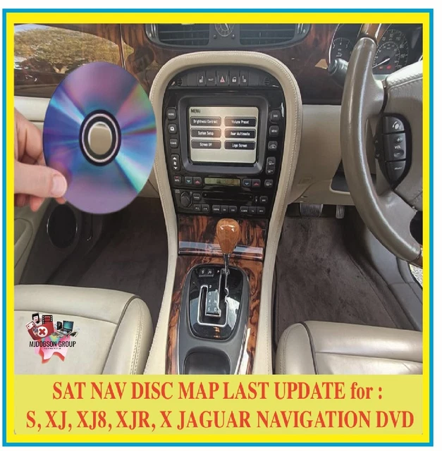 JAGUAR NAVIGATION SAT NAV DISC MAP UPDATE for S-Type,X, XJ, XJ8, XJR ...