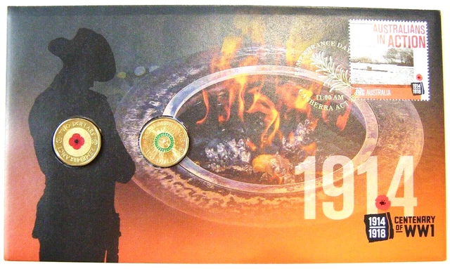 11-11-14 PNC WWI REMEMBERANCE DAY $2 Red Poppy & Dove Coins RARE 610 / 1,111 $1,111.50 - PicClick AU