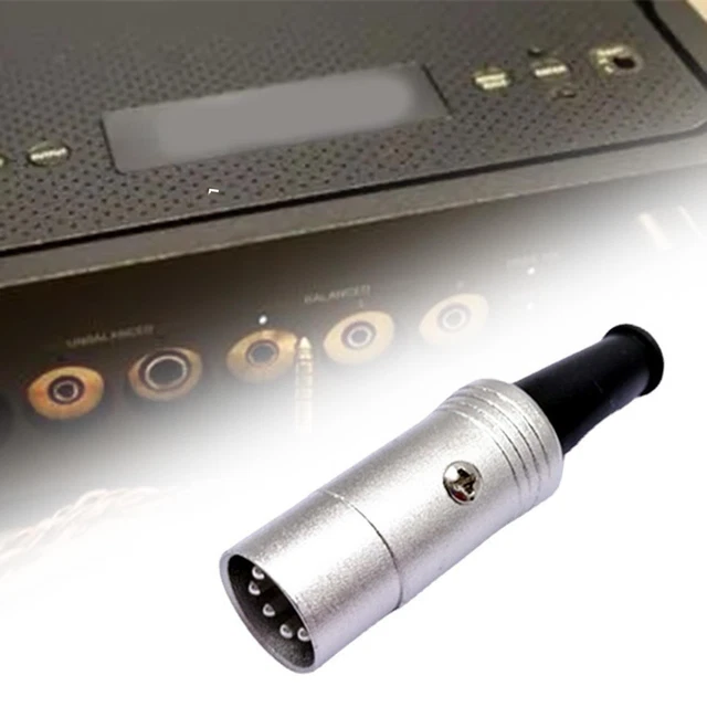 DIN 5 PIN Male Plug Connector Panel Mount MIDI Adapter Audio Adapter ...