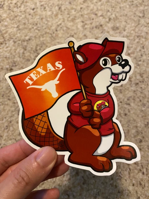 BUC-EE’S BUCEES GAS Station - Texas Longhorns Flag Vinyl Sticker $5.00 ...