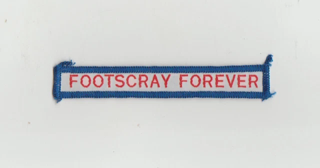 FOOTSCRAY FOOTBALL ClUB DUFFLE COAT TAG NAME vintage [ FOOTSCRAY ...