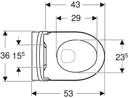 GEBERIT ICON SET Toilet Wall Toilet Toilet Toilet Seat Deep Washer ...