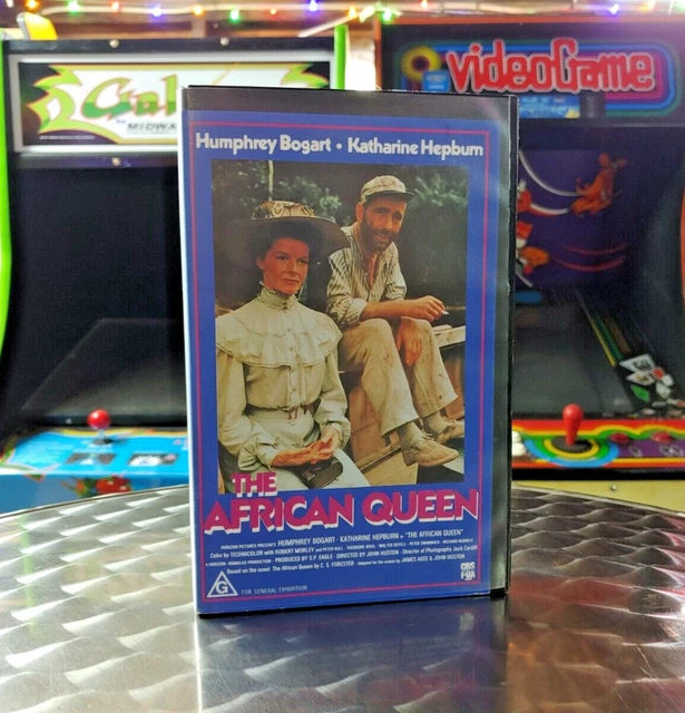 THE AFRICAN QUEEN - Bogart, Hepburn - VHS Movie Video Tape - CBS FOX ...