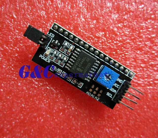 IIC I2C SERIAL Interface Board Module LCD1602 Address Changeable M1 ...