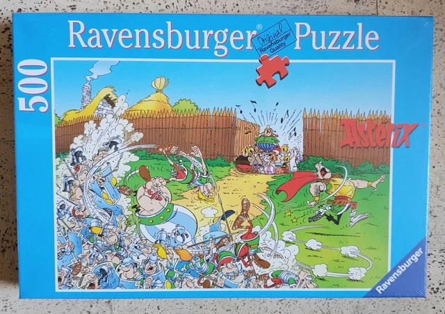 RAVENSBURGER PUZZLE ASTERIX OBELIX FEIERT GEBURTSTAG 500 Teile OVP NEU ...