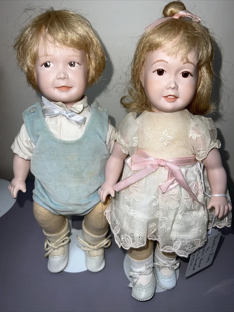 11” VINTAGE BECKY & Ricky By NIADA Artist Astry Campbell, Porcelain ...