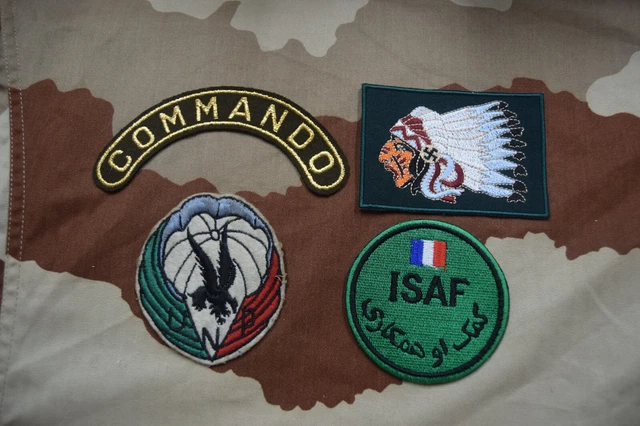 LOT 4 ÉCUSSONS militaire patch insigne Commando Escadrille de Chasse ISAF UNP EUR 10,00 ...