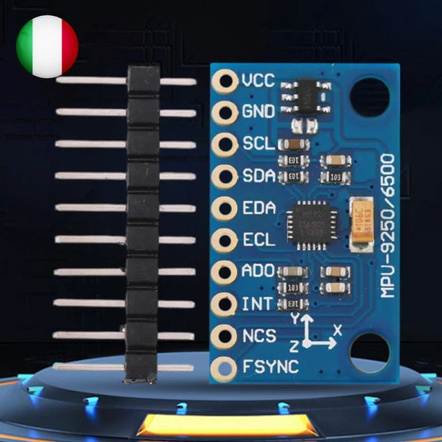 GYRO+ACCELERATOR+MAGNETOMETER SENSORY MODULE IIC/SPI Sensing Device 3 ...