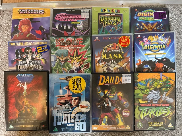 ZOIDS, DRAGON FLYZ, Digimon, Dan Dare, He-Man, MASK, Yu-Gi-Oh etc DVDs ...
