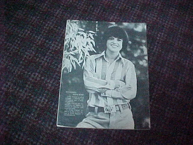 Teen Star Donny Osmond David Cassidy David Holmes Marie Osmond £690 Picclick Uk